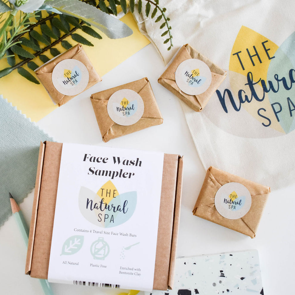 Face Wash Sample Pack | 4 x 15g Natural Facial Cleansing Bars | Vegan ...