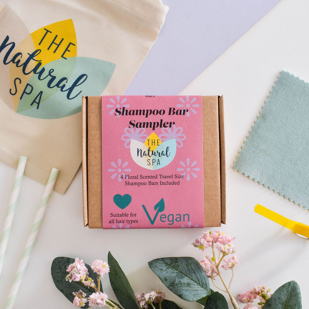 Floral Mini Shampoo Sampler - gift set with 4 mini shampoo bars ...